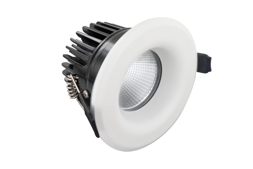 LUXFIRE FIRE RATED DOWNLIGHT 70MM CUTOUT IP65 850LM 12W 3000K 55 BEAM ...